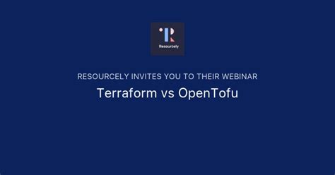 Join Us For A Live Webinar On Terraform Vs Opentofu Resourcely Posted On The Topic Linkedin