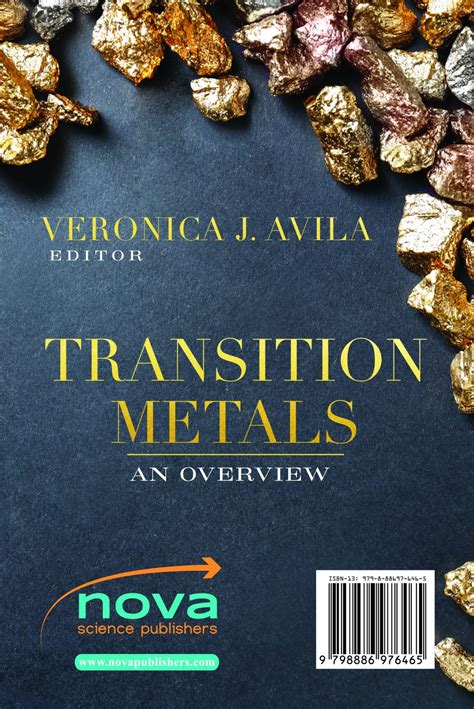 Transition Metals An Overview Nova Science Publishers