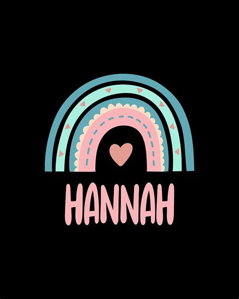 Hannah Name Hannah Beautiful Name Black Sticker Spreadshirt