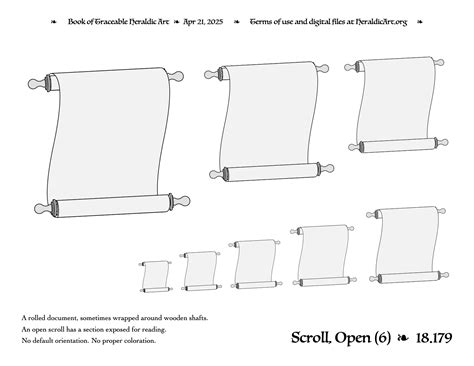 Scroll Traceable Heraldic Art