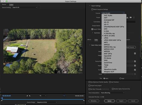 understanding the premiere pro export format setti adobe product