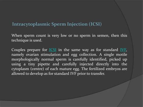 PPT Intracytoplasmic Sperm Injection ICSI PowerPoint Presentation