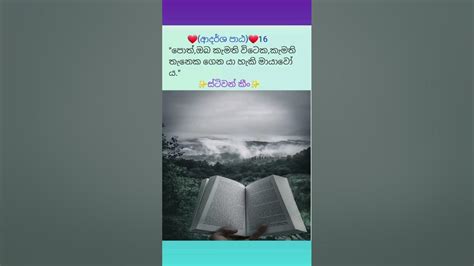 ආදර්ශ පාඨ 16 Knowledge Youtube