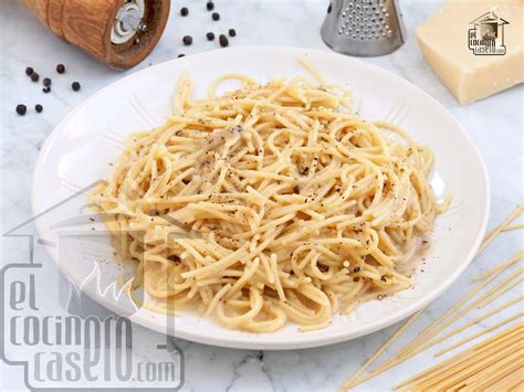 Pasta Cacio E Pepe · El Cocinero Casero Pasta Y Pizza