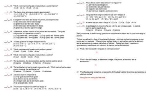 Modern Physics Learning Activities