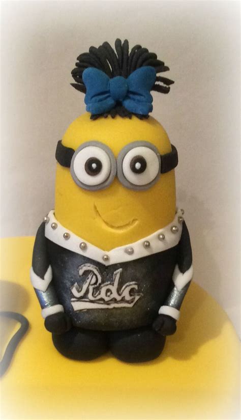 Personalised Cheer Leader Minion Character Cakes Minions Cake