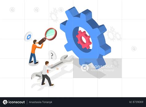Man Solving Technical Issue Illustration Free Download Miscellaneous