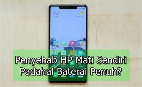 Ternyata Ini Penyebab HP Mati Sendiri Padahal Baterai Penuh