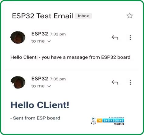 Sending Email With Esp32 Using Smtp Protocol The Engineering Projects
