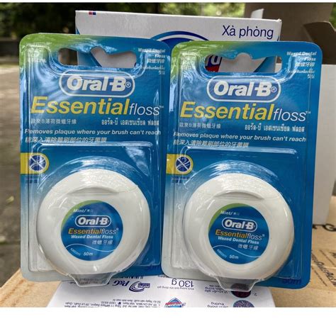 CHỈ TƠ NHA KHOA Oral B ESSENTIAL FLOSS 50M made in Ireland Shopee