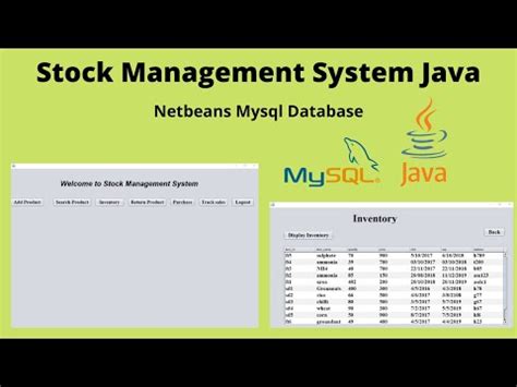 Inventory Management System Java MySQL Projectworlds