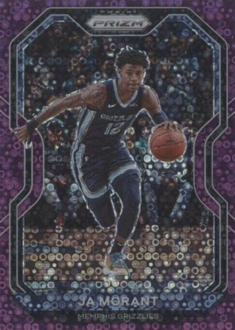 Ja Morant 2020 Prizm 115 Fast Break Purple 75 Price Guide Sports