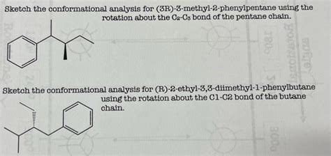 Solved Sketch the conformational analysis for | Chegg.com