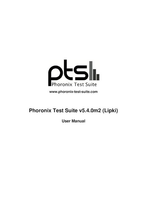 Phoronix Test Suite