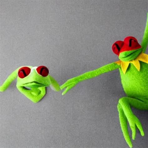 Taylor Swift And Kermit The Frog Playing In Snow On Openart