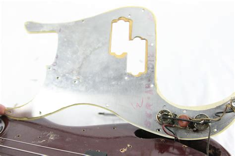 1961 Fender Precision Bass W Ohsc Slab Board Neck P Body Only Refin