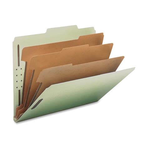 Nature Saver Nat01058 Recycled Graygreen Classification Folders 10 Box Graygreen