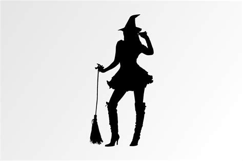 Witch Silhouette Svg Craft Graphic By AP Creative Fabrica