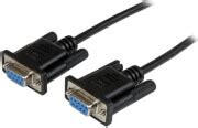Startech Null Modem Cable DB9 2M Black Καλωδιο συνδεσης περιφερειακων PER 708162