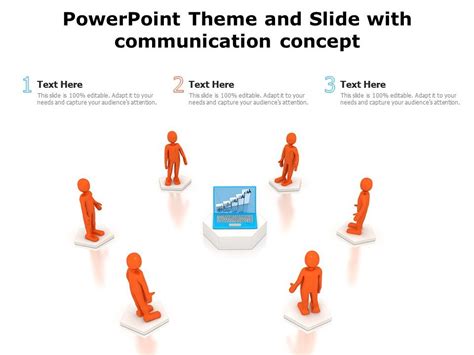 Powerpoint Theme And Slide With Communication Concept Presentation
