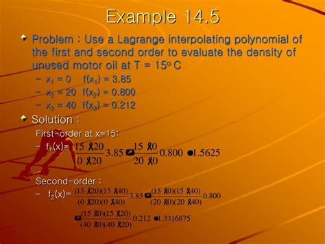 Ppt Chapter 14 Curve Fitting Polynomial Interpolation Powerpoint