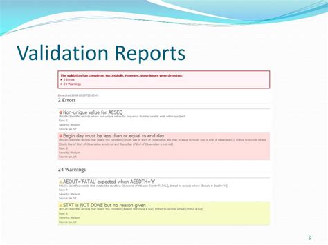 Ppt Validating Sdtm Powerpoint Presentation Free Download Id 5554019