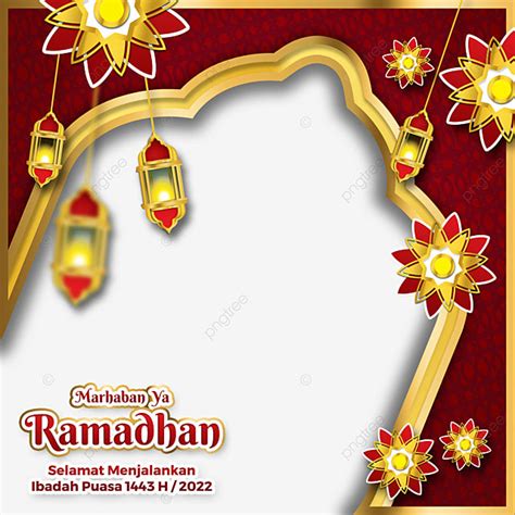 Gambar Twibbon Islamic Festival Ramadhan 1443h Dengan Lentera Mewah