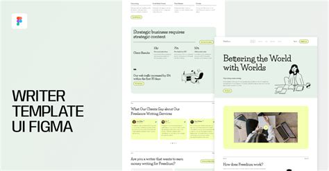 Writer Template Ui Web Figma 359066 Templatemonster