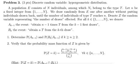 Solved Problem Pts Discrete Random Variable Chegg Com