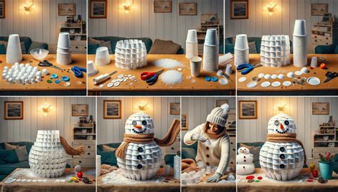 Cómo Hacer Un Muñeco De Nieve Con Vasos › Celebra Momentos
