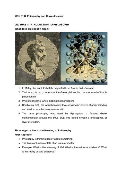 MPU3192- philosophy and current issues | MPU 3192 - Philosophy and Current Issues - MMU | Thinkswap