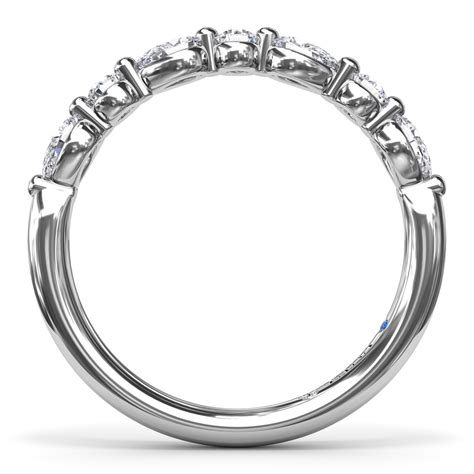 Alternating Round And Teardrop Diamond Wedding Band Cooper And Binkley