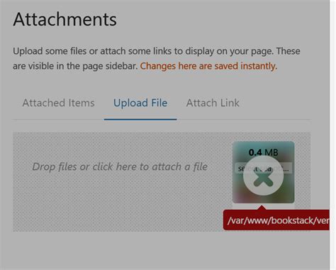 file attachment tooltip cut off · issue 4114 · bookstackapp bookstack