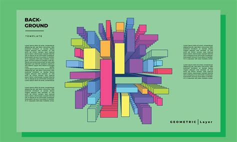 Geometric Rectangular Layer Background Template Copy Space For Poster