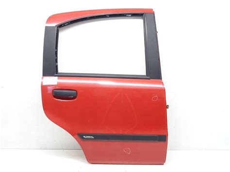 DRZWI TYŁ PRAWE Fiat Panda II 03 12 CZERWONE 11949563873 oficjalne