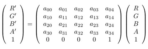 Color Filter Primitives