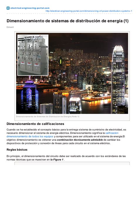 PDF Electrical Engineering Portal Dimensionamiento De Sistemas De Distribucin De Energa