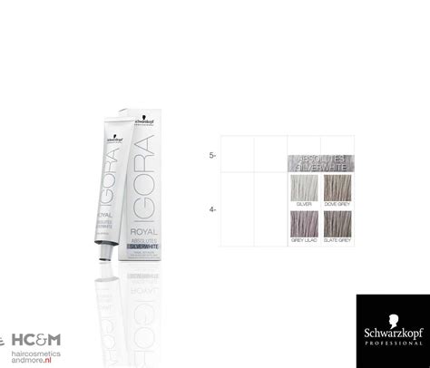 Schwarzkopf Professional IGORA ROYAL Absolutes Silverwhite Color Chart ...