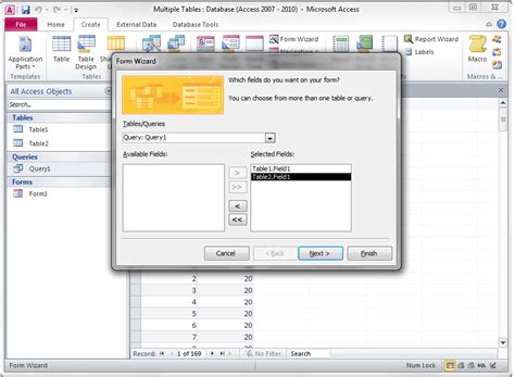 Access Forms Fields From Multiple Tables Vba And Vbnet Tutorials