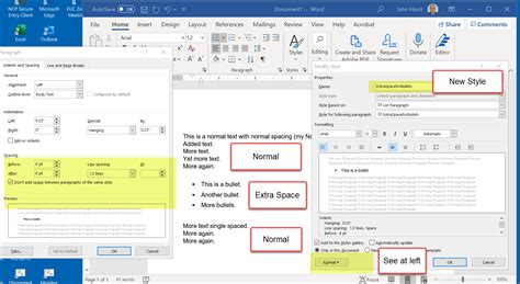 Different Spacing Between Before And After A List Of Bullet Points