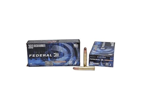 Federal Power Shok 360 Buckhammer Ammo 180 Gr 20 Ct
