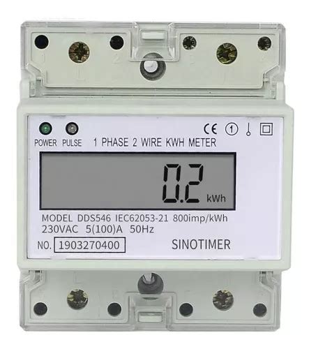Medidor Consumo Energia Elétrica Monofásico 220v Multifunção à Venda Em