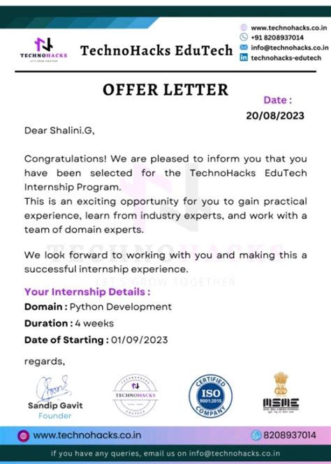 Shalini G On Linkedin Technohacksedutech Python