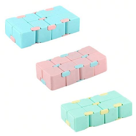 3pcs Finger Hand Stress Relief Magic Cube Fidgets Infinite Cube Adults