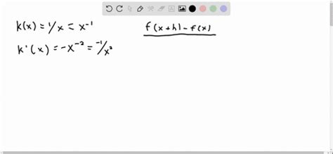SOLVED In Exercises Find A Formula For The Derivative Using The Power Rule Confirm It