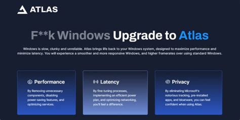 Atlasos An Open Source Modification Of Windows For Gamers With