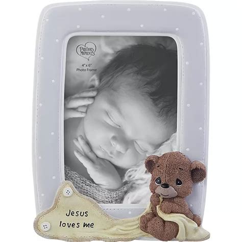 Precious Moments Jesus Loves Me Bear 4 X 6 Frame