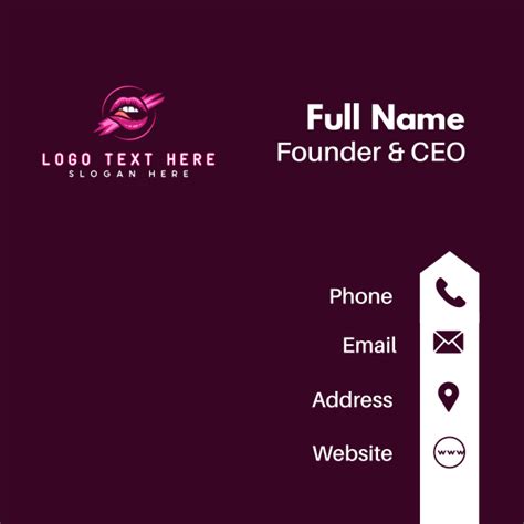 Erotic Lips Seductive Business Card Brandcrowd Business Card Maker