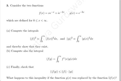 solved 3 consider the two functions