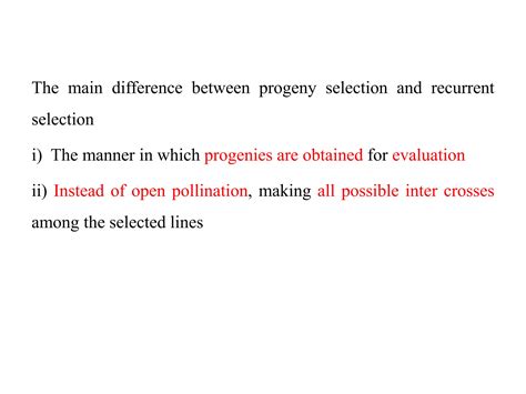 Recurrent Selectionppt